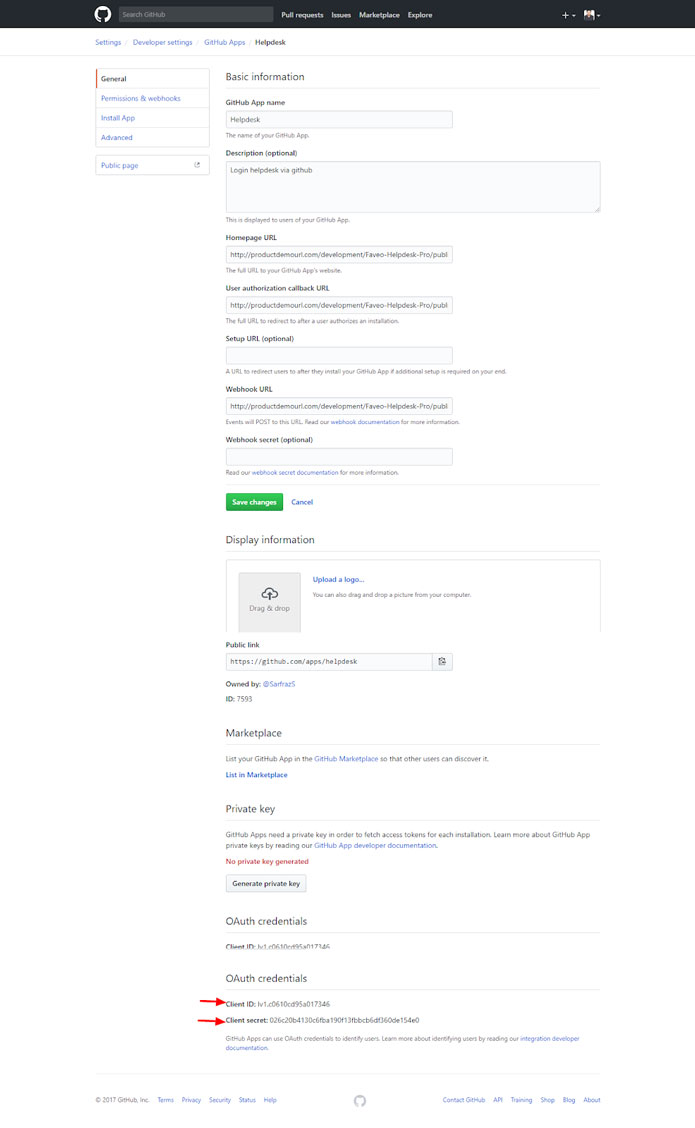 Social Login with Github · faveosuite/faveo-helpdesk Wiki · GitHub